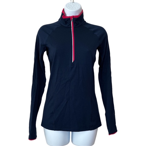 Icebreaker | Tops | Icebreaker Merino Gt Half Zip Wool Blue Pink Long ...